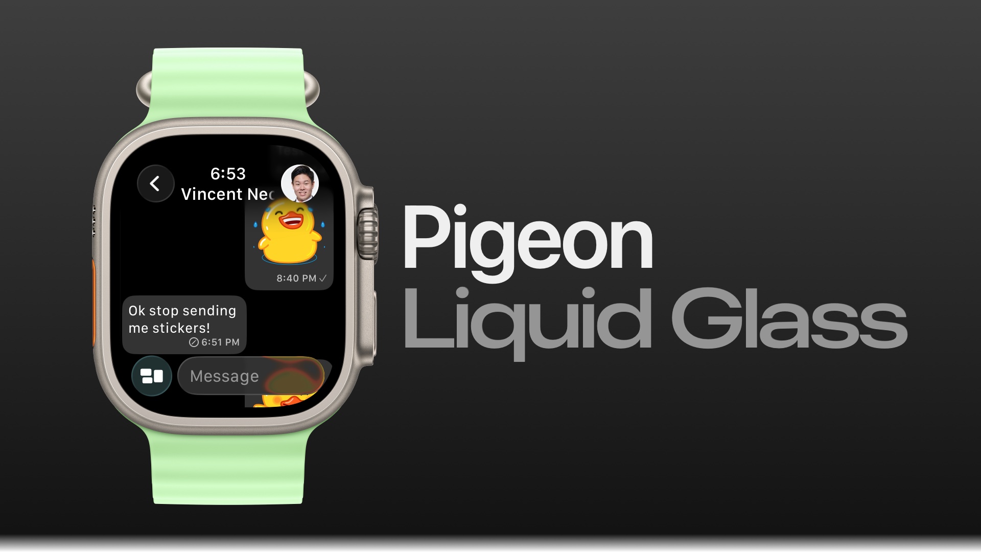 Pigeon for Telegram, now with Liquid Glass. | Indie App Catalog